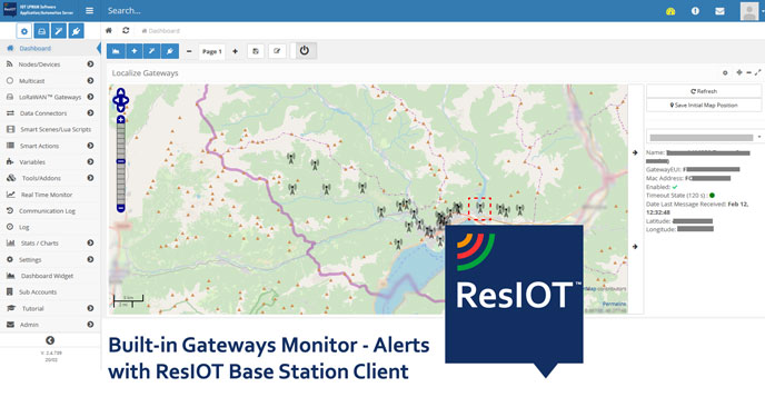 ResIOT.io™ - LoRaWAN Network Server and IoT Platform ResIOT.io™ - LoRaWAN Network Server and IoT Platform